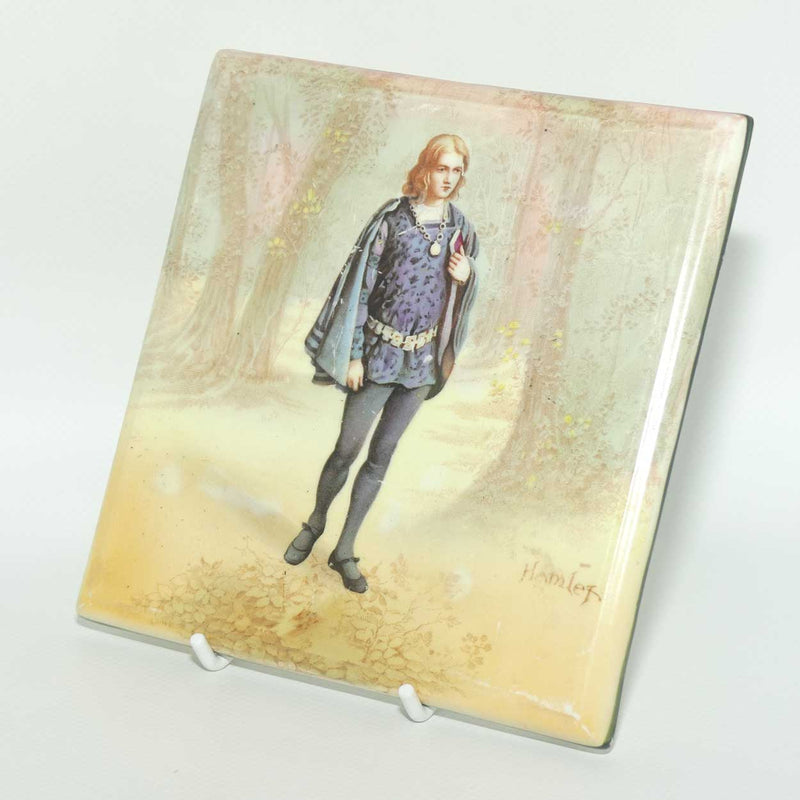 Royal Doulton Shakespearean Hamlet tea pot trivet or tile E7267 ...