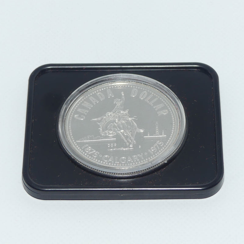 Canada 1975 | Calgary 1875 - 1975 $1 Proof coin – Roundabout Antiques
