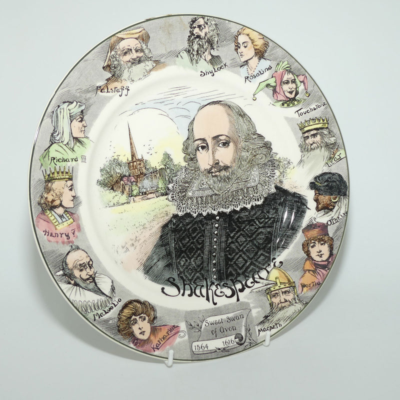 Royal Doulton Shakespeare's Portrait rack plate D6303 | William ...