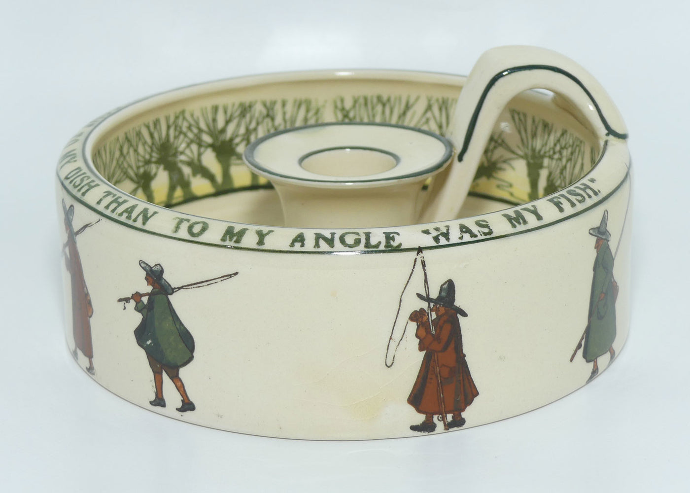Royal Doulton Isaac Walton Gallant Fishers Dutch candlestick ...
