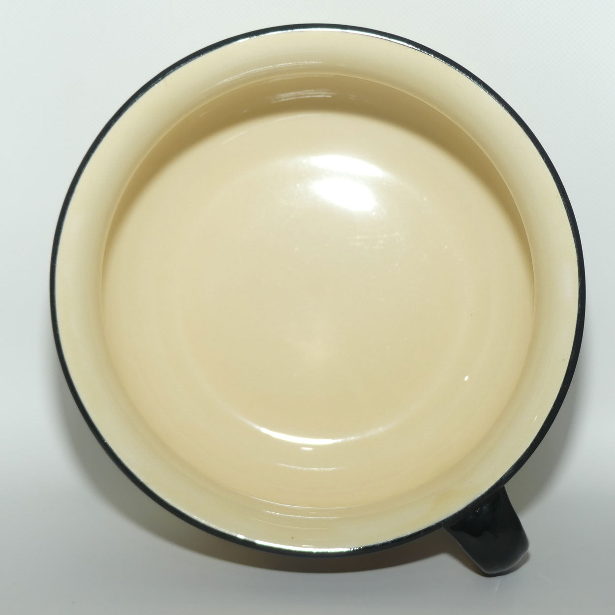 Royal Doulton Pansy | Black Border Chamber Pot D4273 – Roundabout Antiques