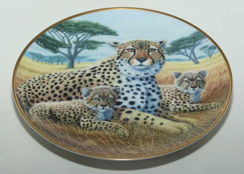 Franklin Mint | National Wildlife plate by Michael Matherly | Cheetah ...