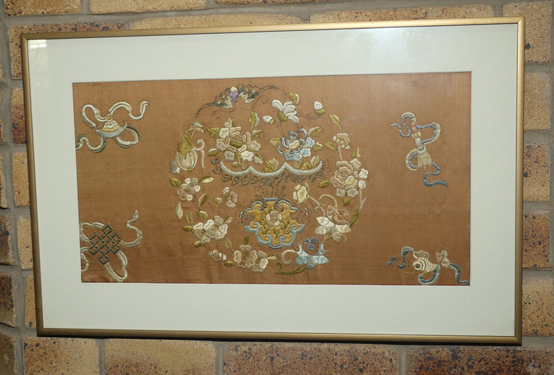 Chia Ching | Jiaqing Qing Dynasty framed Chinese Silk | #2 – Roundabout ...