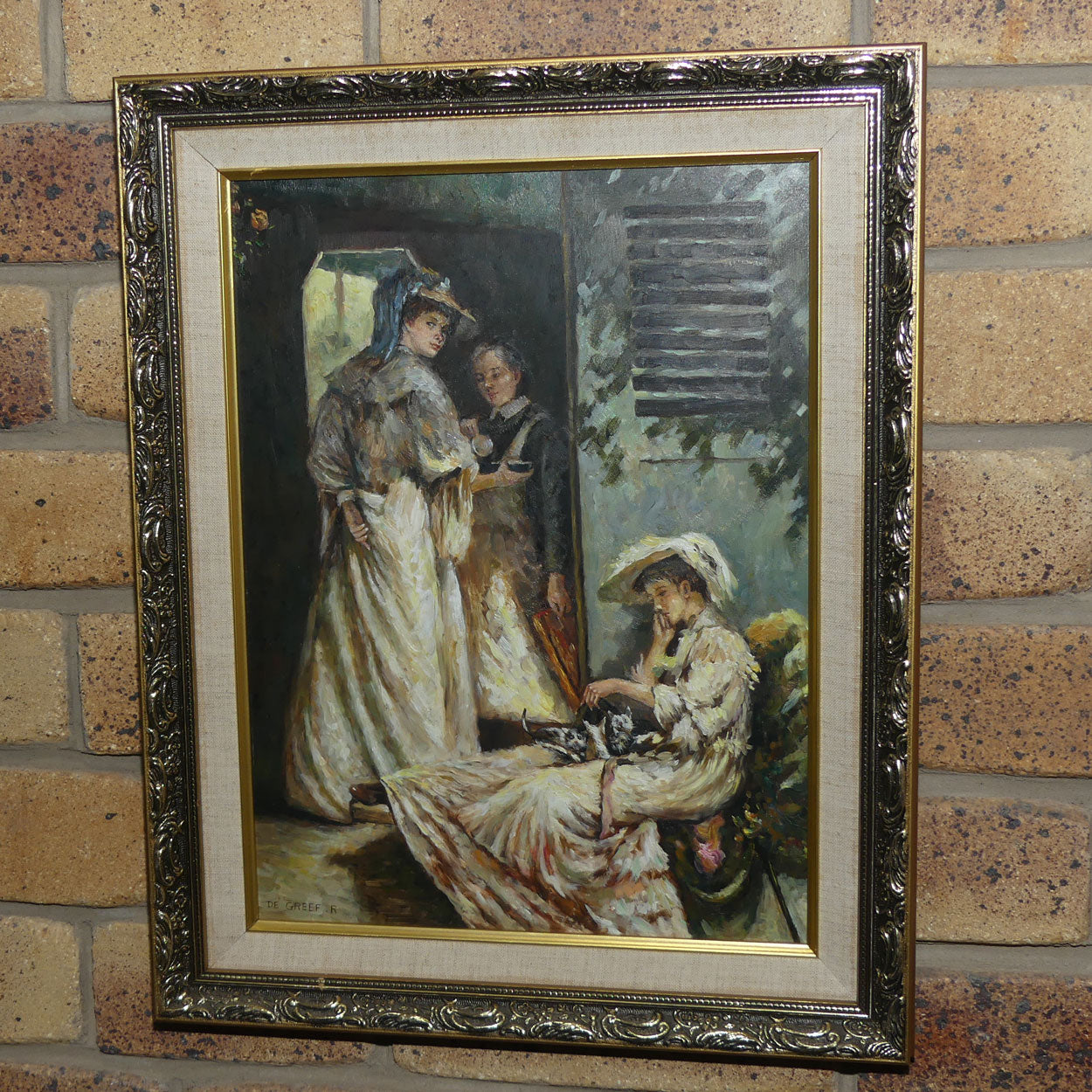 Oil Painting | Roger De Greef | Belgium | 19th Century Ladies ...