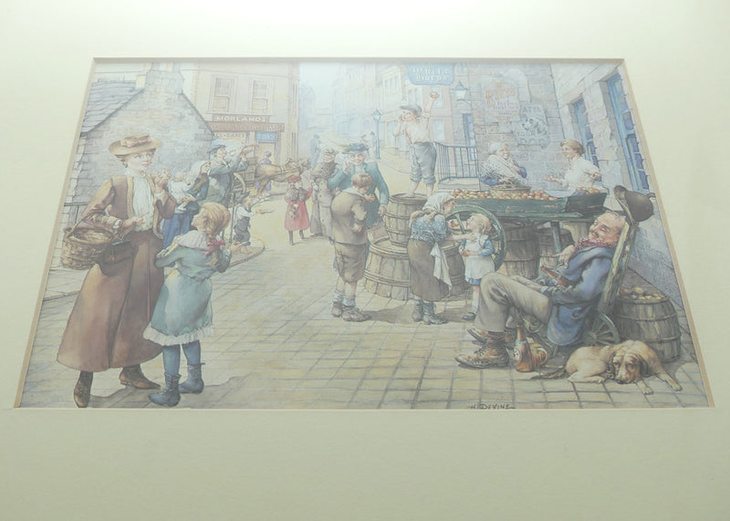 Framed Print in Faux Walnut frame | Dickensian London by H Devine | #1 ...