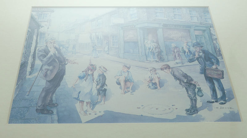 Framed Print in Faux Walnut frame | Dickensian London by H Devine | #3 ...