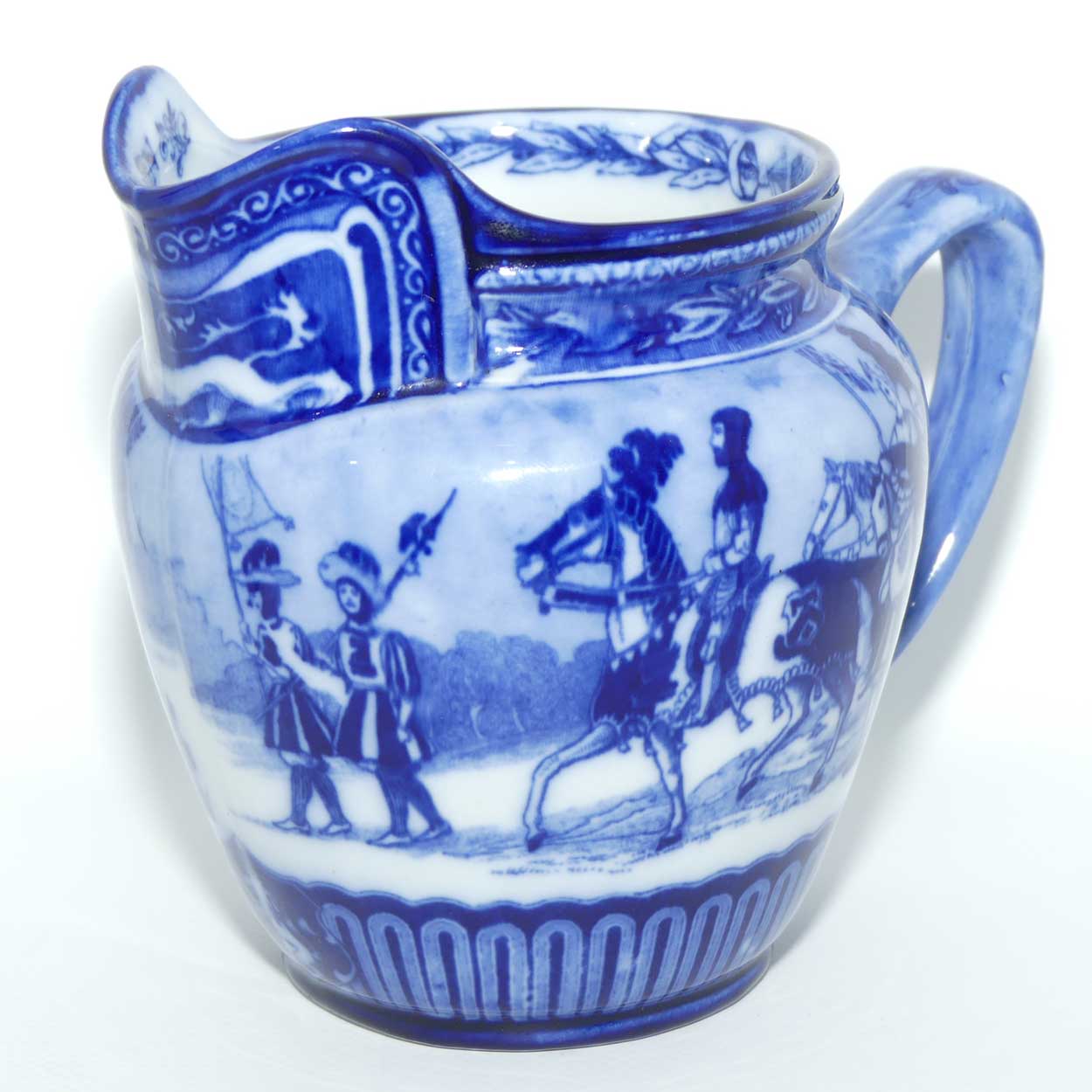 Royal Doulton Flow Blue Eglinton Tournament jug D1425 | Castle shape ...