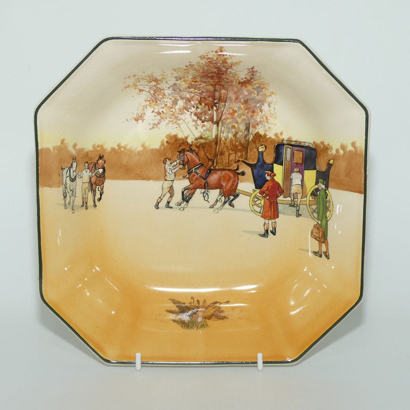 Royal Doulton Coaching Days large bowl | Square shape | Truncated corn ...