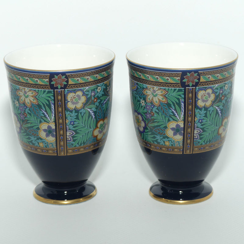 Pair of Japanese Tea Beakers with elaborate Floral decor – Roundabout ...