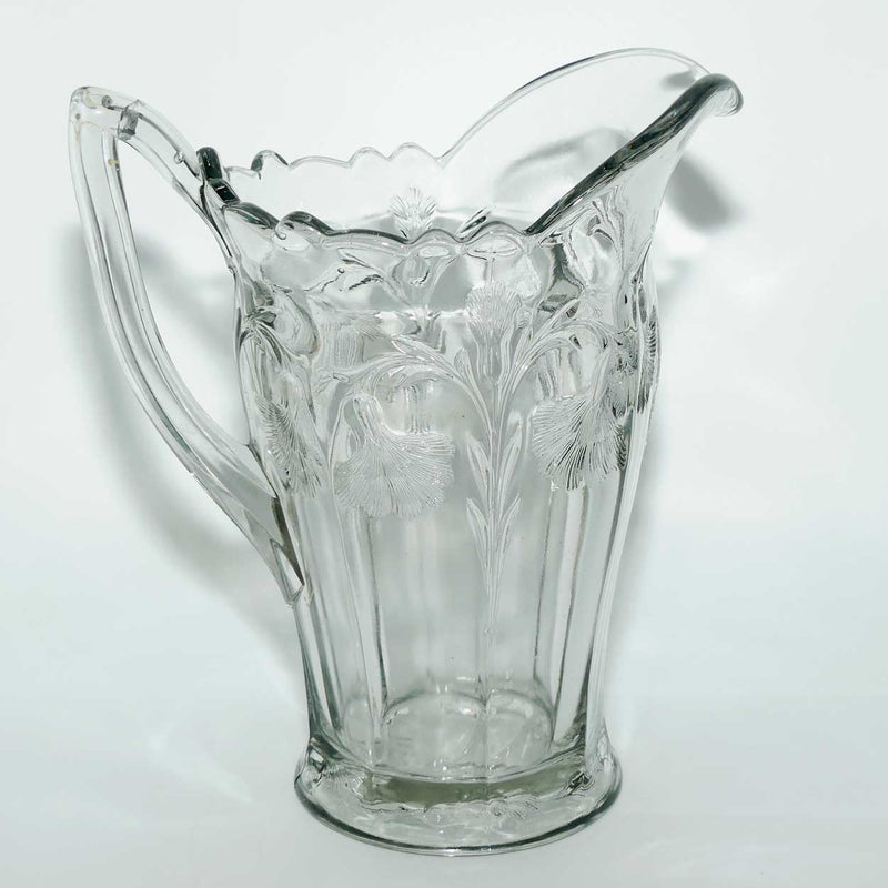EAPG Early American Pressed Glass jug | Lancaster Carnation pattern ...