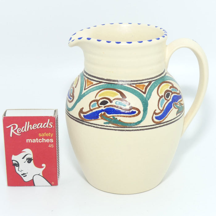 Honiton Pottery Stylised Floral milk jug – Roundabout Antiques