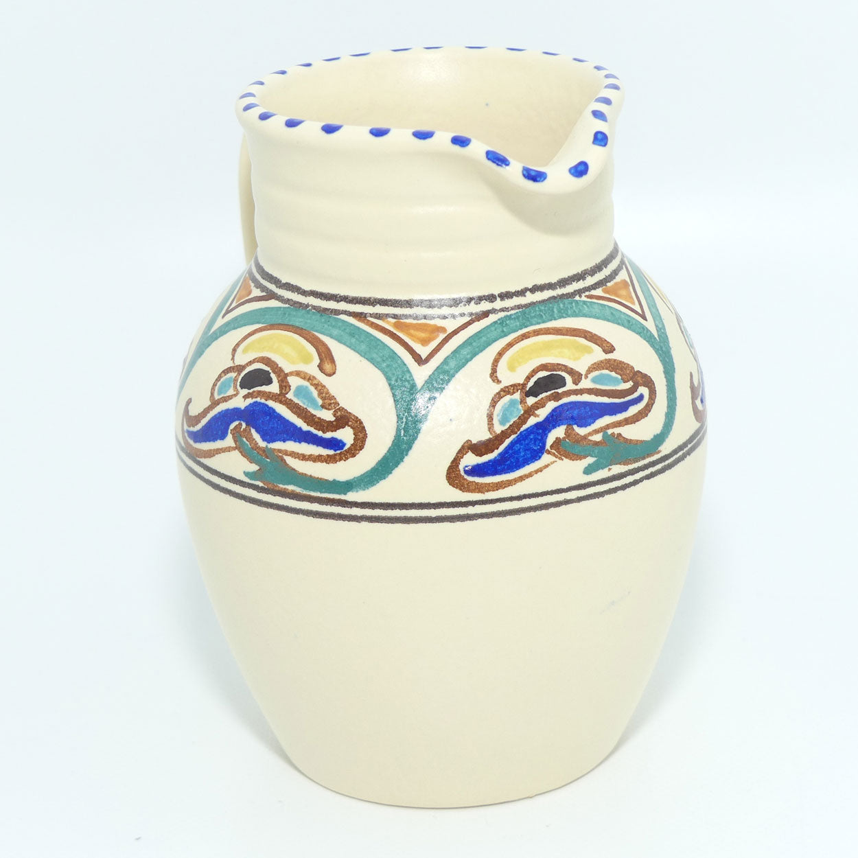 Honiton Pottery Stylised Floral milk jug – Roundabout Antiques