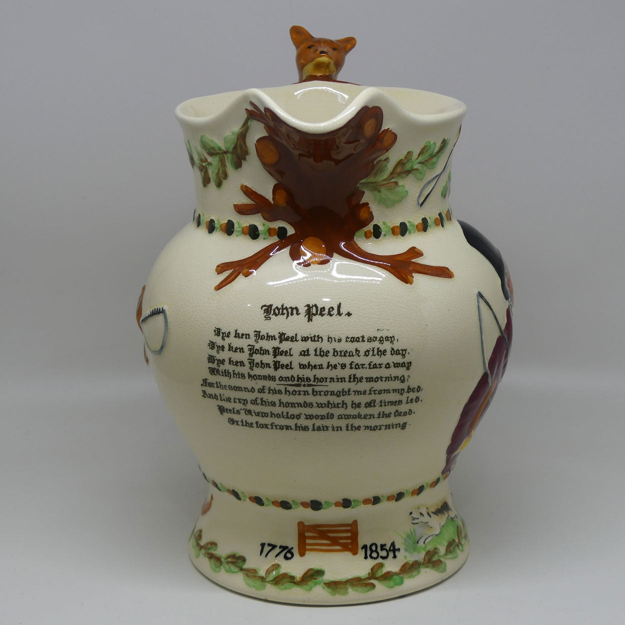 Crown Devon Fieldings John Peel Fox Hunting musical jug #2