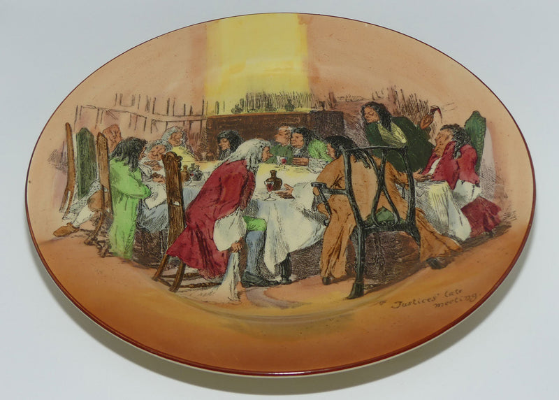 Royal Doulton Old English Scenes | Justices Last Meeting plate D4832 ...