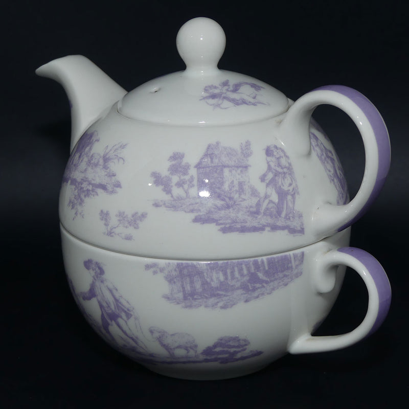 Laura Ashley Lilac Toile stacking tea pot – Roundabout Antiques
