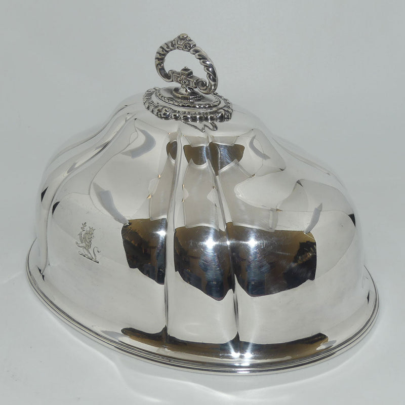 Georgian era Old Sheffield Plate oval meat cover | Lion Crest ...
