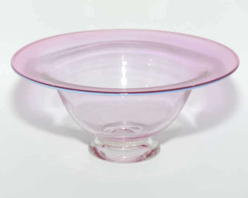 Morrell Glass Studio Art Glass Bowl | Cranberry – Roundabout Antiques