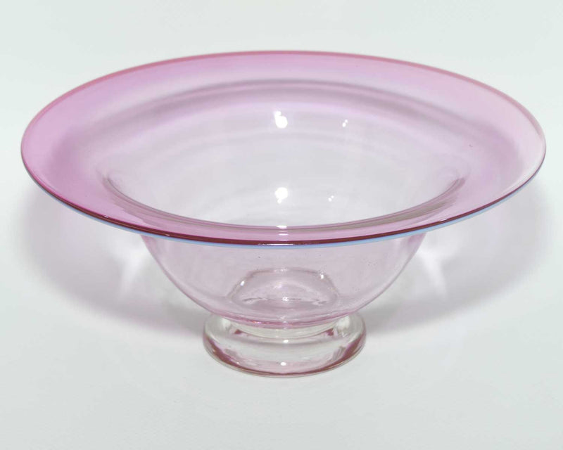 Morrell Glass Studio Art Glass Bowl | Cranberry – Roundabout Antiques