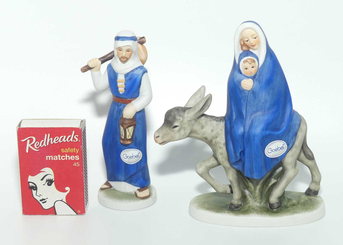 Pair Goebel Nativity figures by Janet Robson | Flight into Egypt | Mar ...