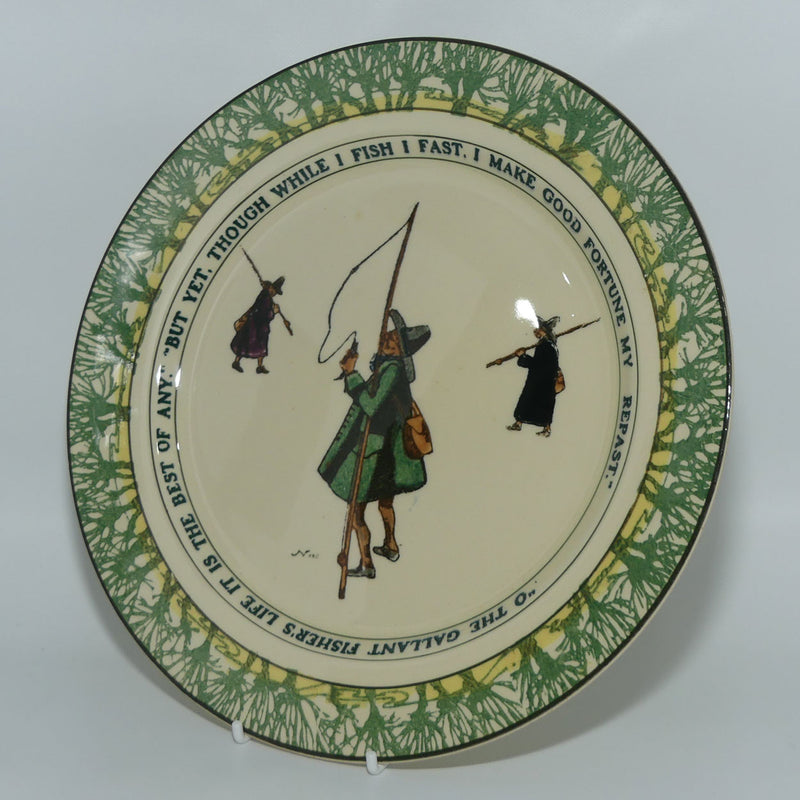 Royal Doulton Isaac Walton Gallant Fishers plate | 26cm | D2704: But y ...