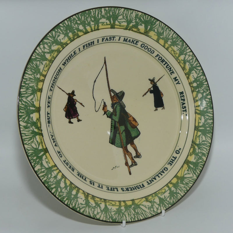 Royal Doulton Isaac Walton Gallant Fishers plate | 26cm | D2704: But y ...