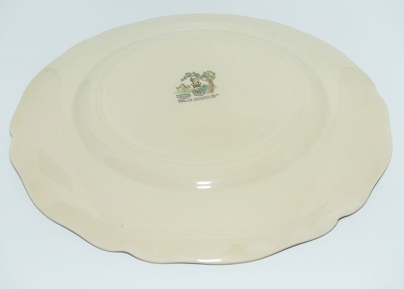Royal Doulton Historic England plate D5940 | Sir Francis Drake at Plym ...