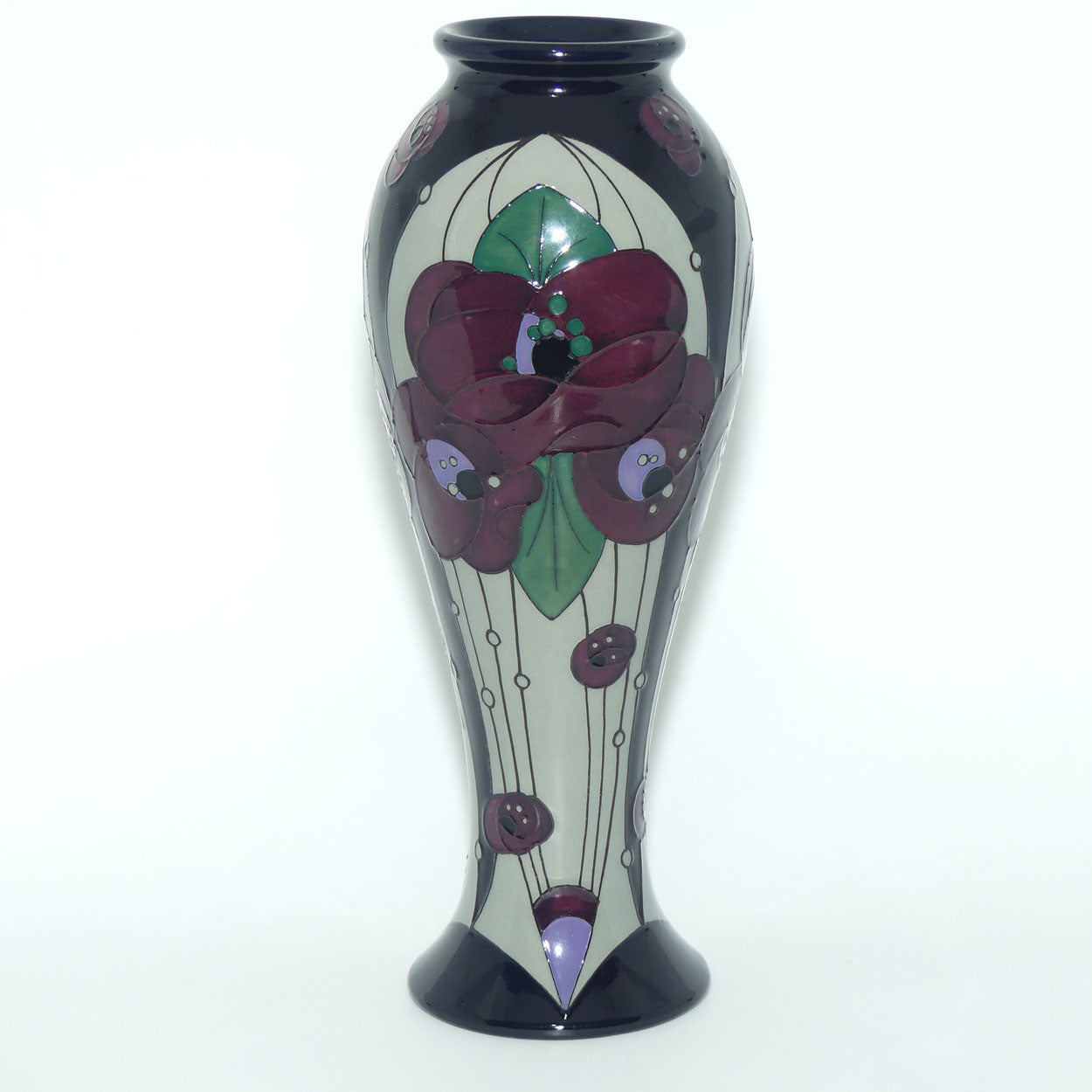 Moorcroft Pottery | Rennie Rose 75/10 vase | Rachel Bishop design ...