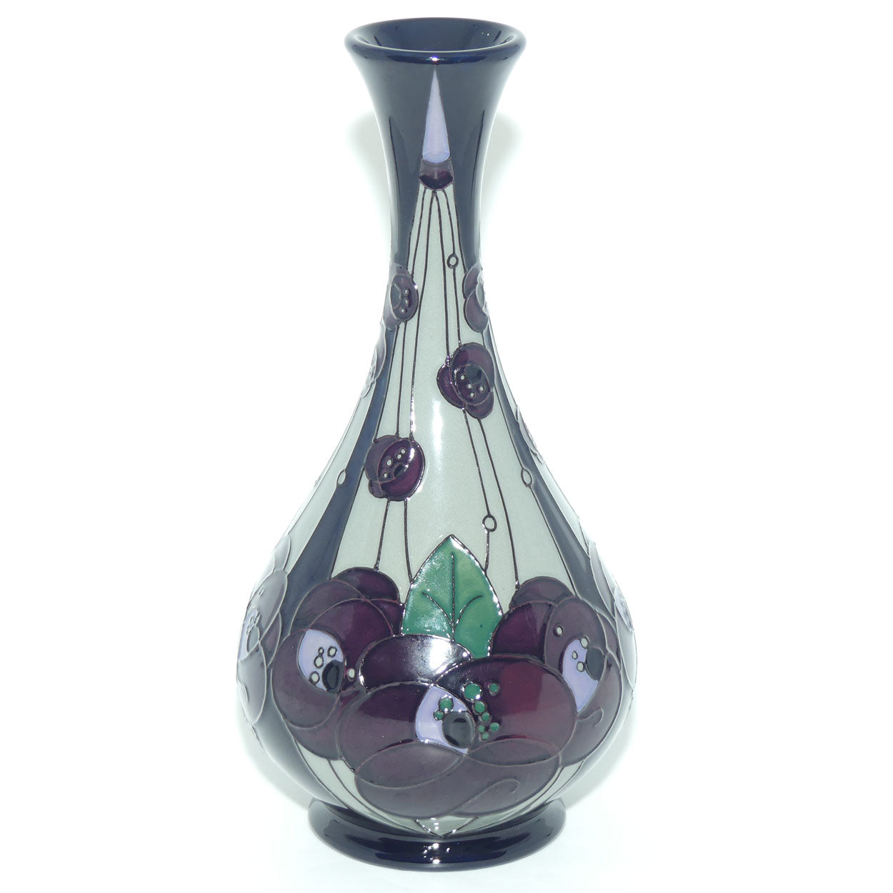 Moorcroft Pottery | Rennie Rose 75/10 vase | Rachel Bishop design ...
