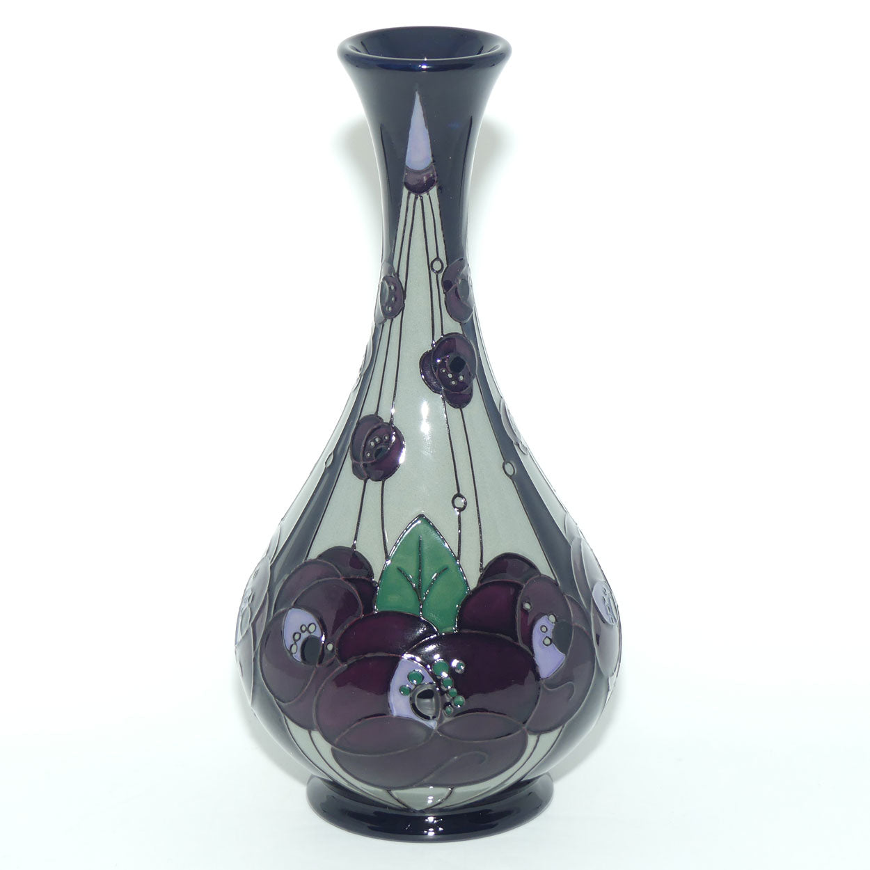 Moorcroft Pottery | Rennie Rose 75/10 vase | Rachel Bishop design ...