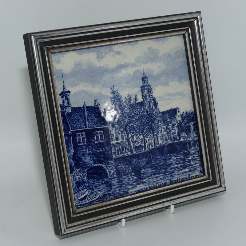 Delft style Blue and White Rotterdam tile – Roundabout Antiques