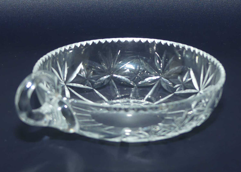 Finely cut single handled crystal server – Roundabout Antiques