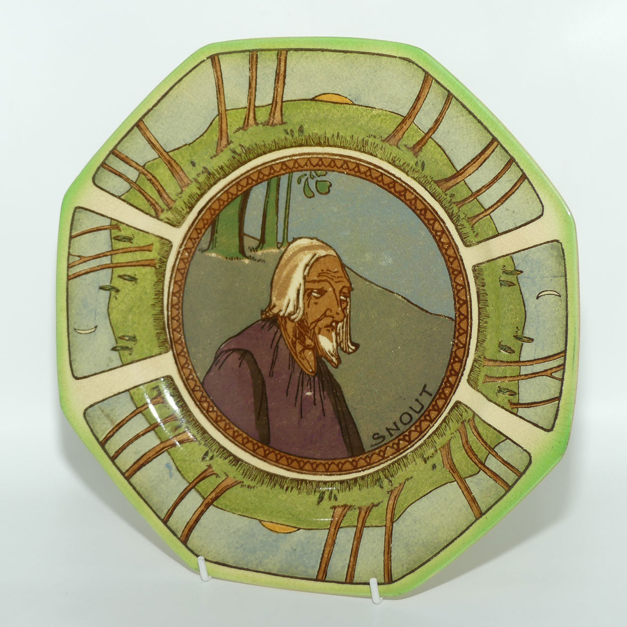 Royal Doulton Midsummer Night's Dream series plate | Snout | Octagonal ...