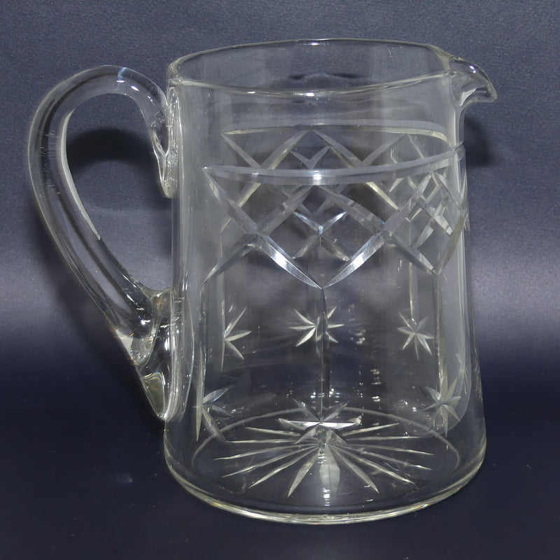 Star Facetted pattern Crystal water jug | 1.5 litres – Roundabout Antiques