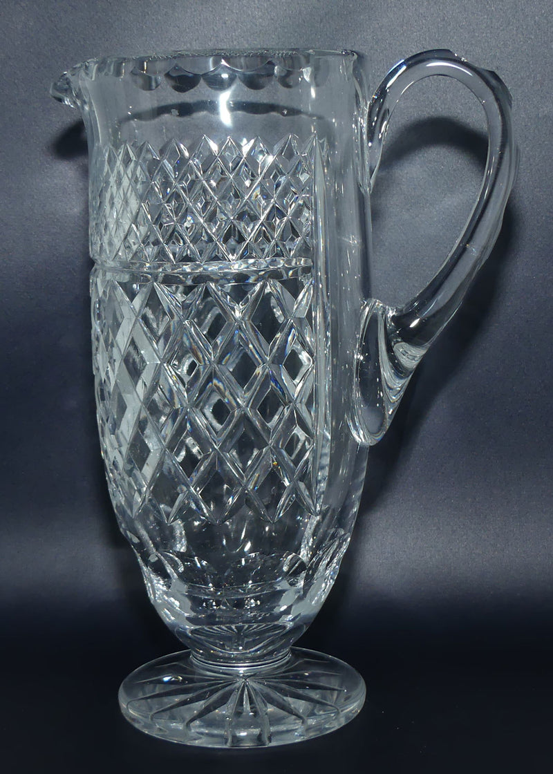 Tall Diamond Cut Crystal Water Jug – Roundabout Antiques
