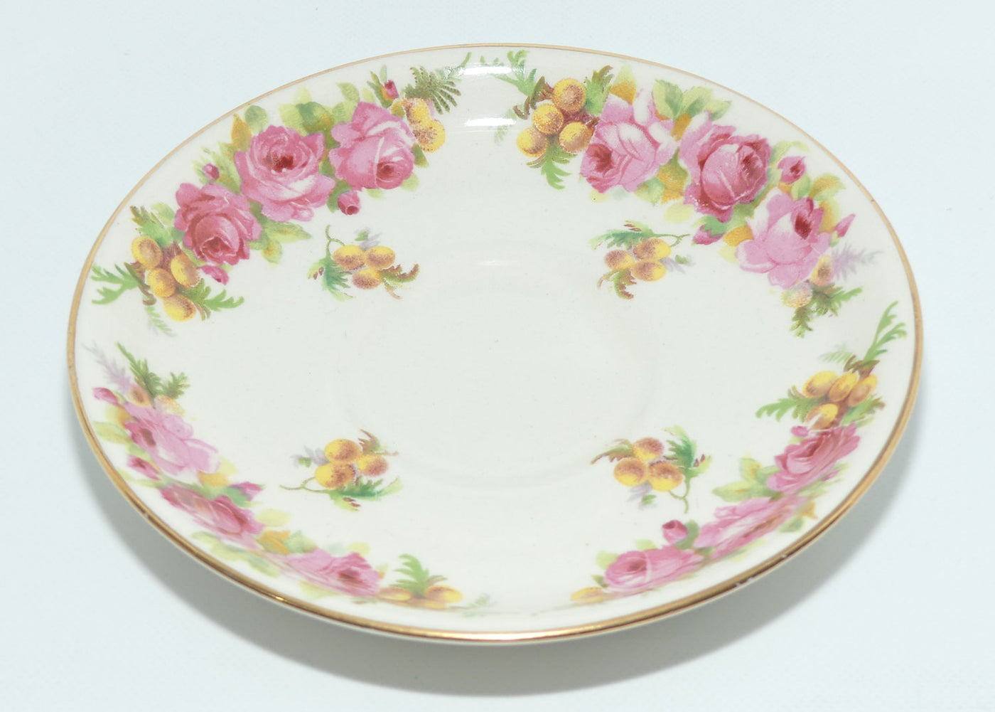 Royal Doulton Roses and Wattle tea trio – Roundabout Antiques