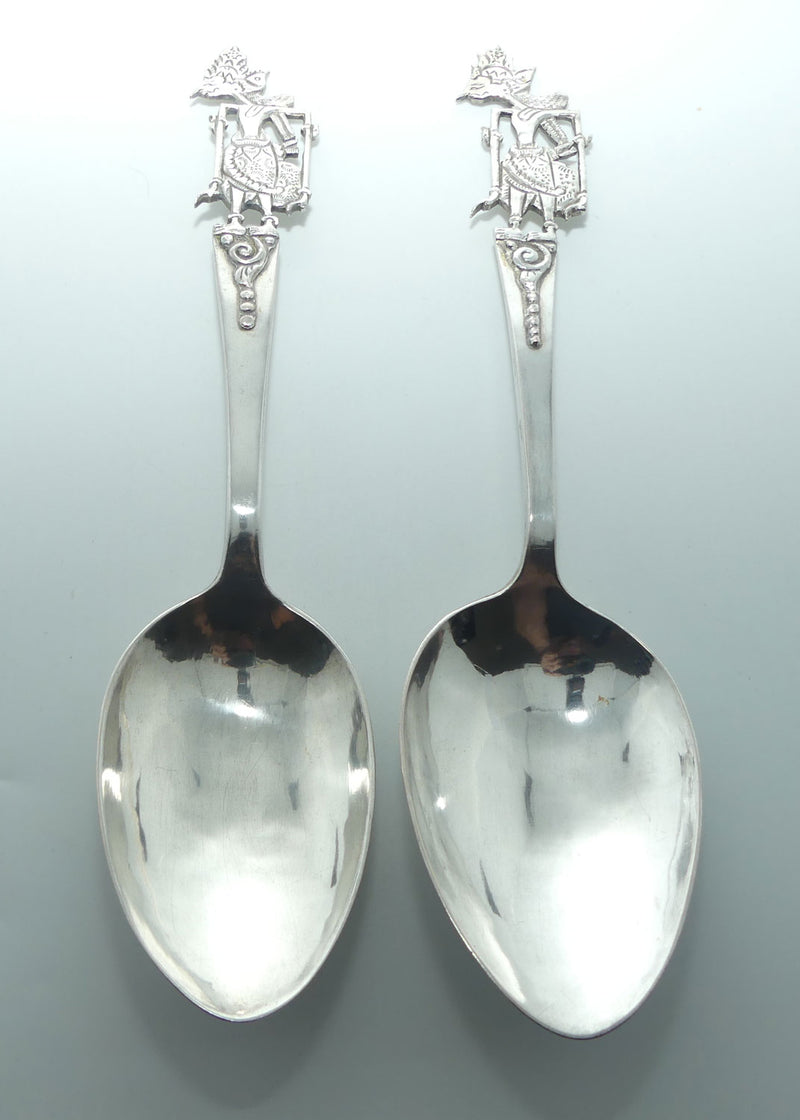 Pair of Siam Silverplate serving spoons – Roundabout Antiques