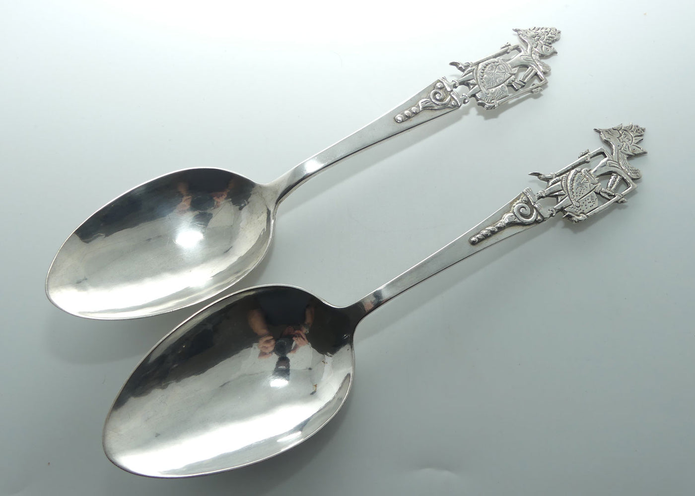Pair of Siam Silverplate serving spoons – Roundabout Antiques