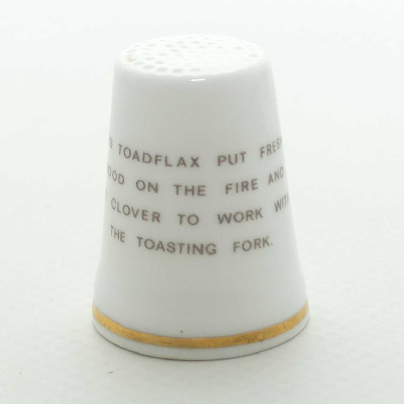 Royal Doulton Brambly Hedge Giftware | Thimble | Winter – Roundabout ...
