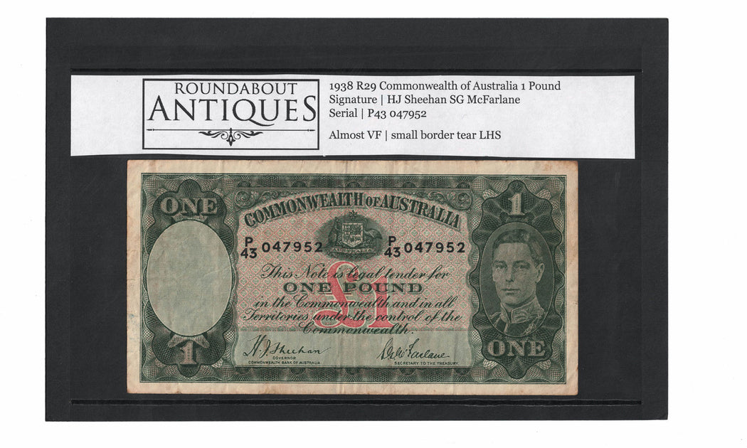 Australian Pre Decimal Coins | Bank Notes – Roundabout Antiques