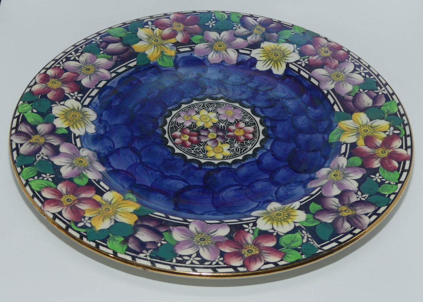 Maling plate Clematis 6502 Thumbprint Blue – Roundabout Antiques