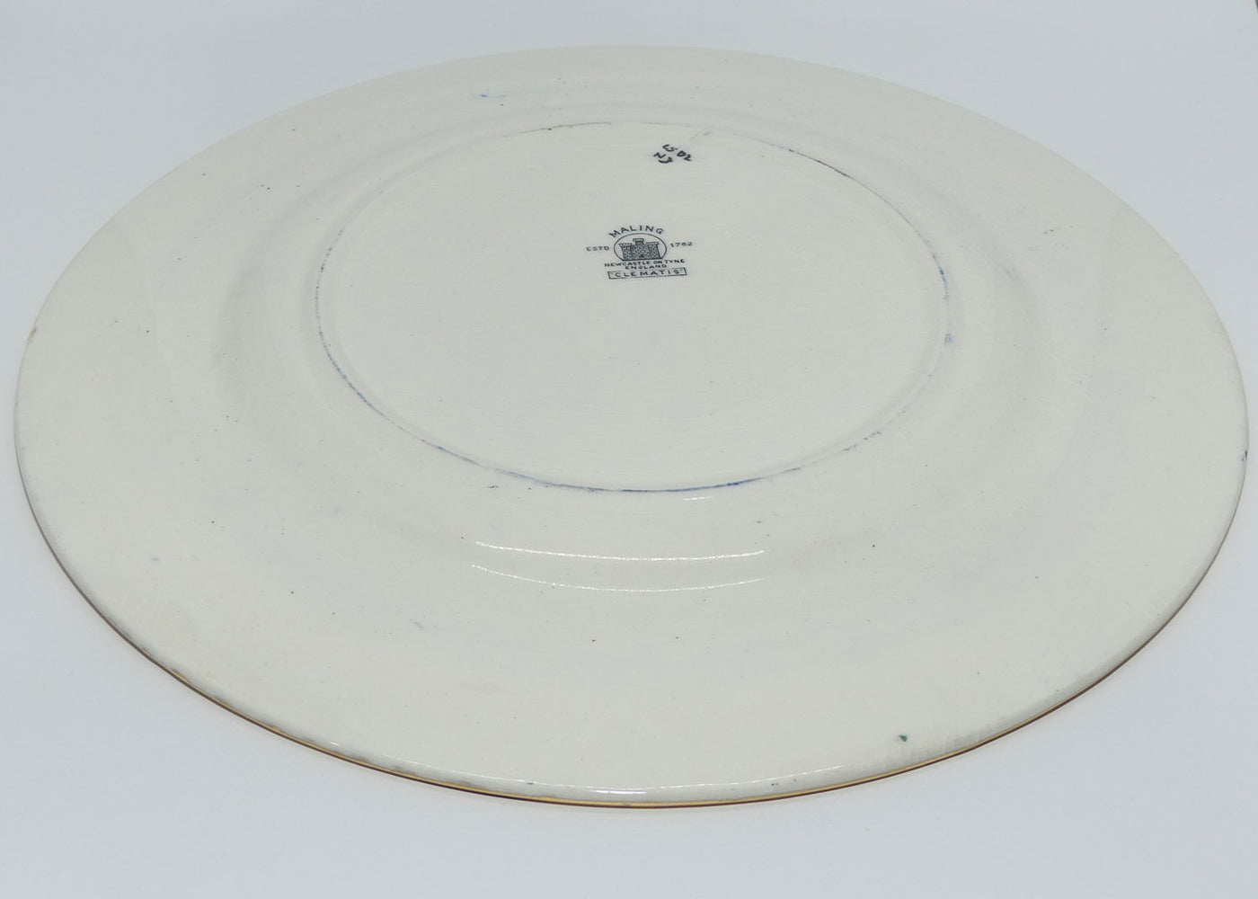 Maling plate Clematis 6502 Thumbprint Blue – Roundabout Antiques
