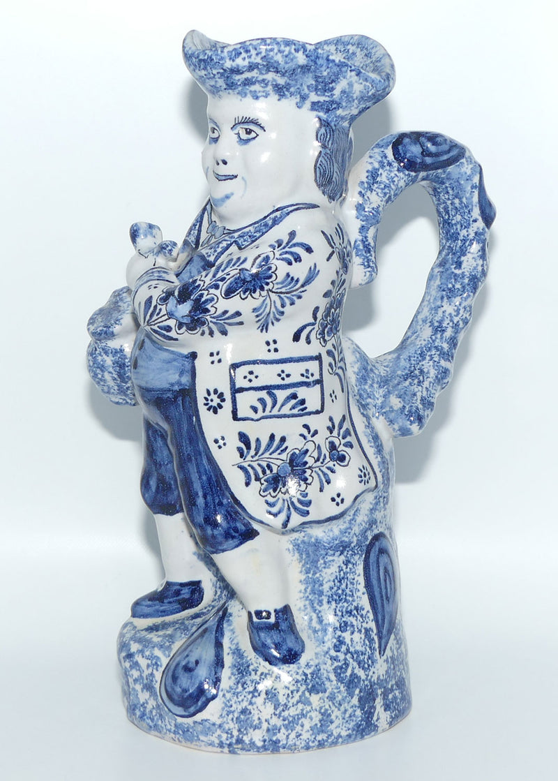 Hand Painted 19th Cent Blue and White Tin Glaze Delftware toby jug | M ...