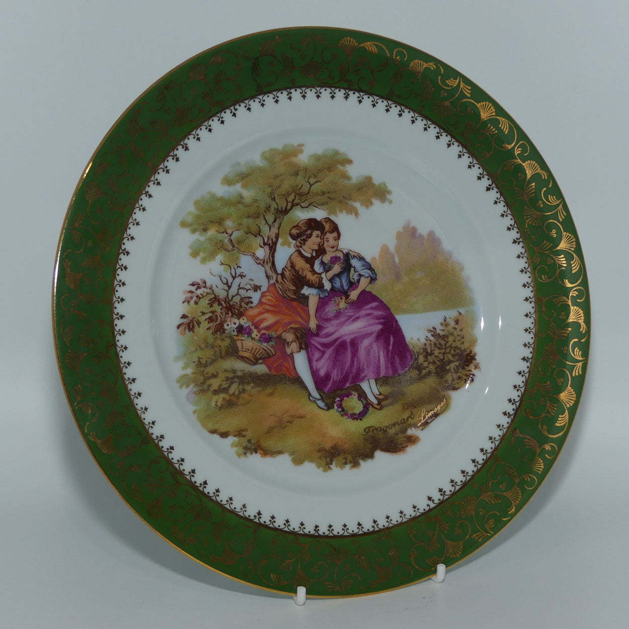Porcelaine Limoges Castel Courting plate | 24cm | Fragonard #1 ...