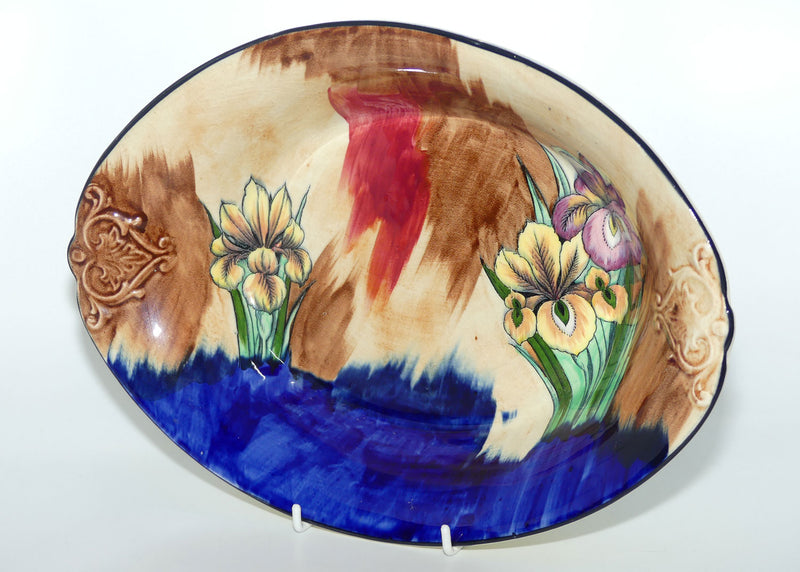 H & K Tunstall Iris pattern large oval bowl – Roundabout Antiques