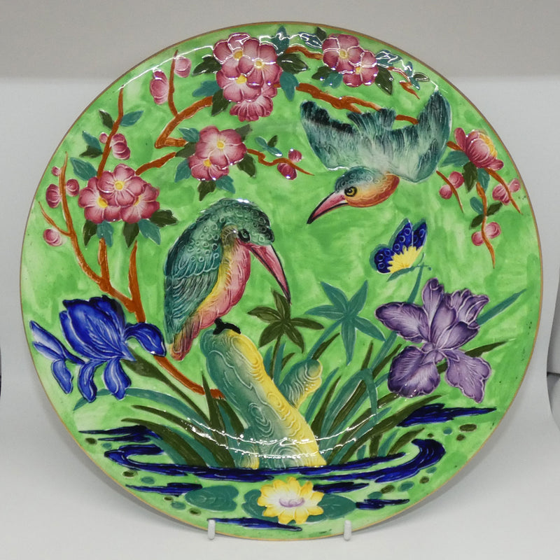 Maling plate Kingfisher Green 6304 | Tubelined – Roundabout Antiques