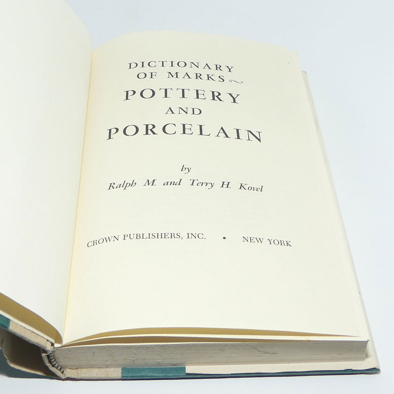 Reference Book | Dictionary of Marks | Pottery and Porcelain | Ralph M ...