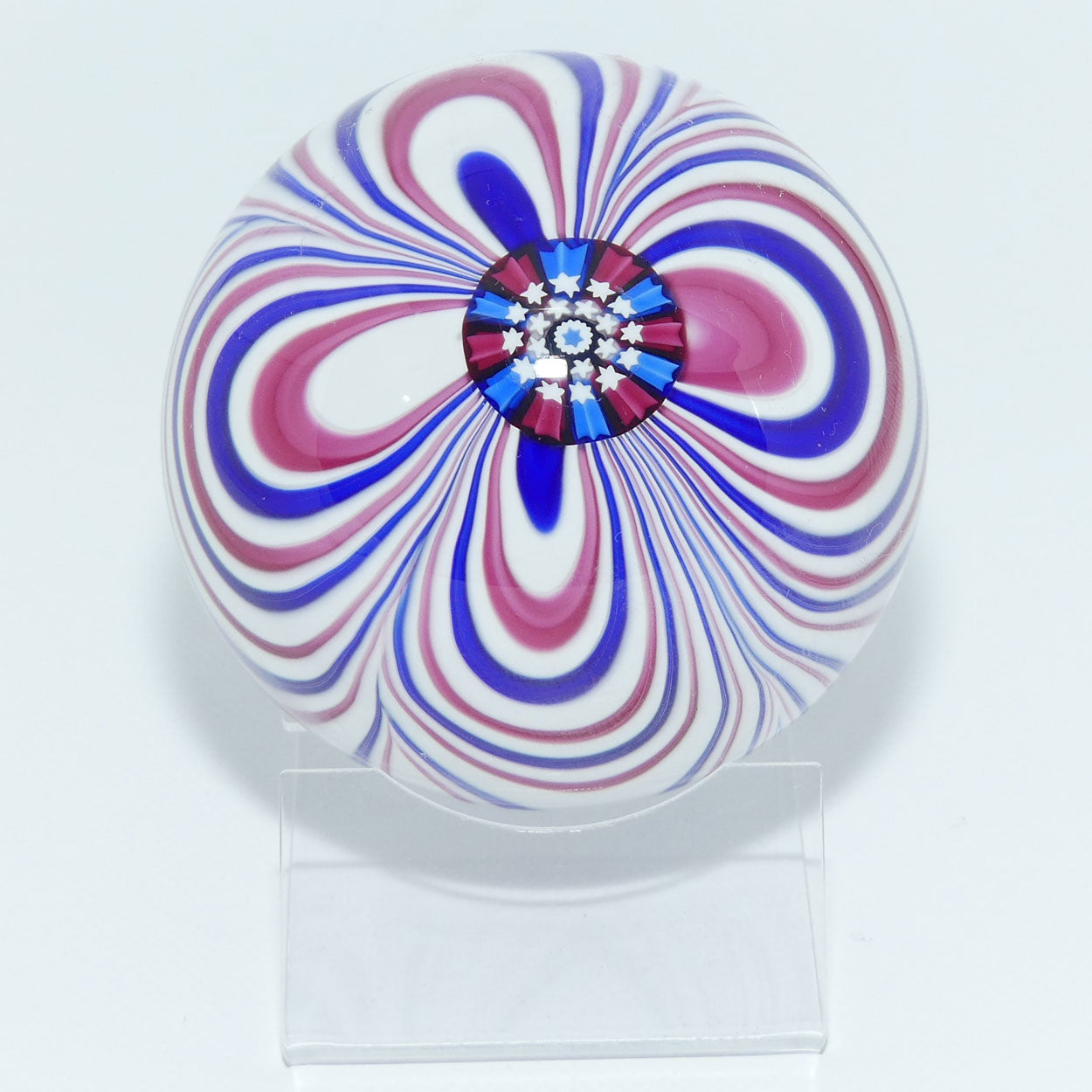 John Deacons Scotland Red White and Blue Marbrie paperweight #2 ...
