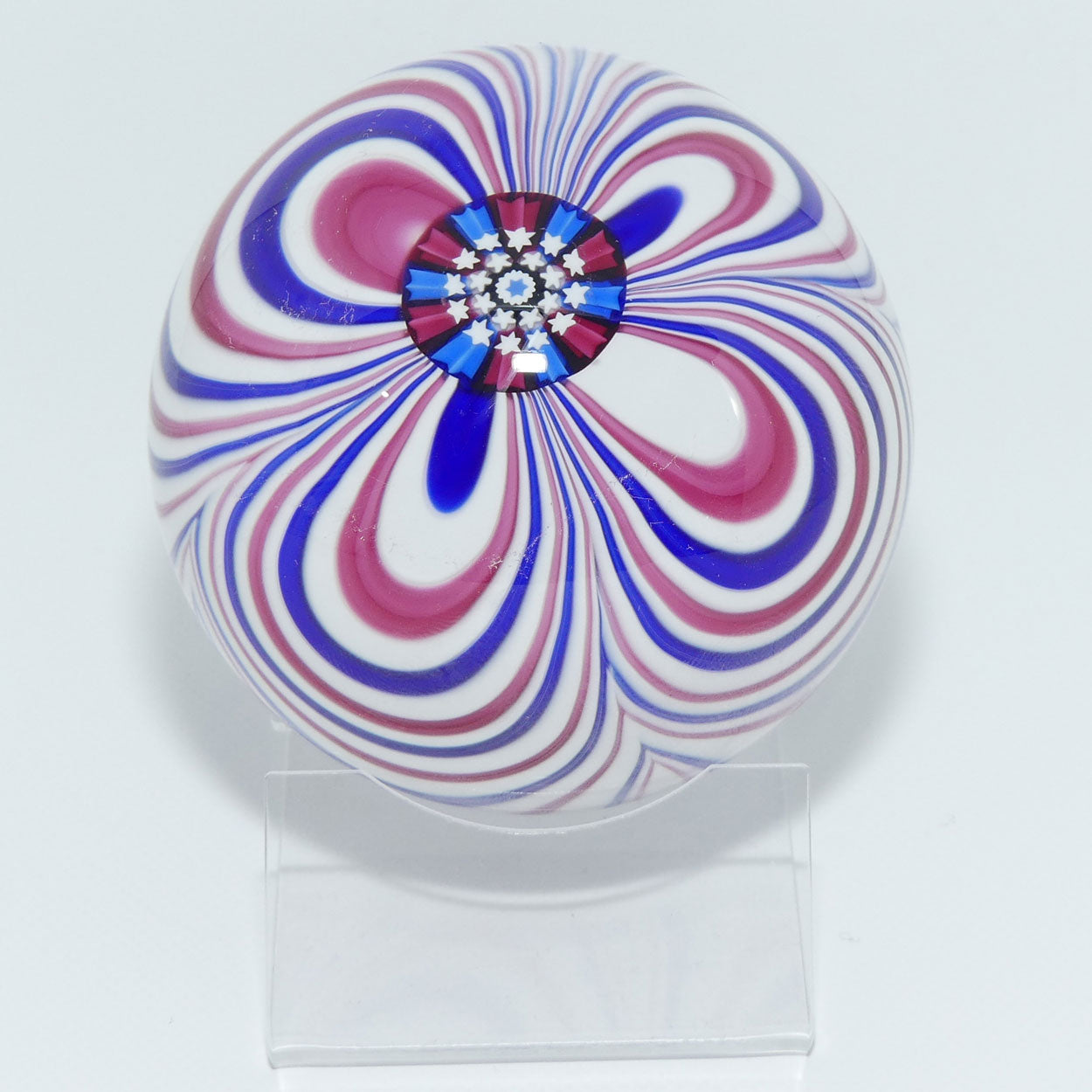 John Deacons Scotland Red White and Blue Marbrie paperweight #2 ...