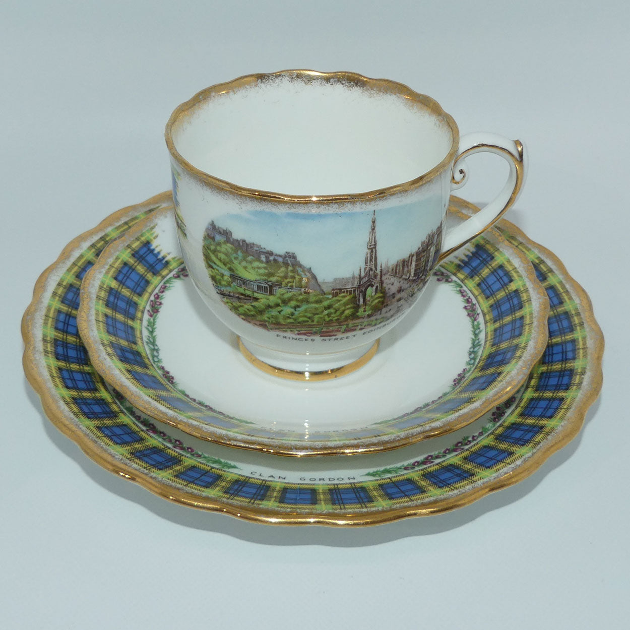 Taylor Kent Bone China Princes Street Edinburgh | Clan Gordon Tartan ...