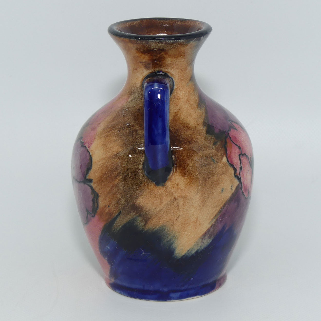 H & K Tunstall Viola pattern twin handled vase – Roundabout Antiques